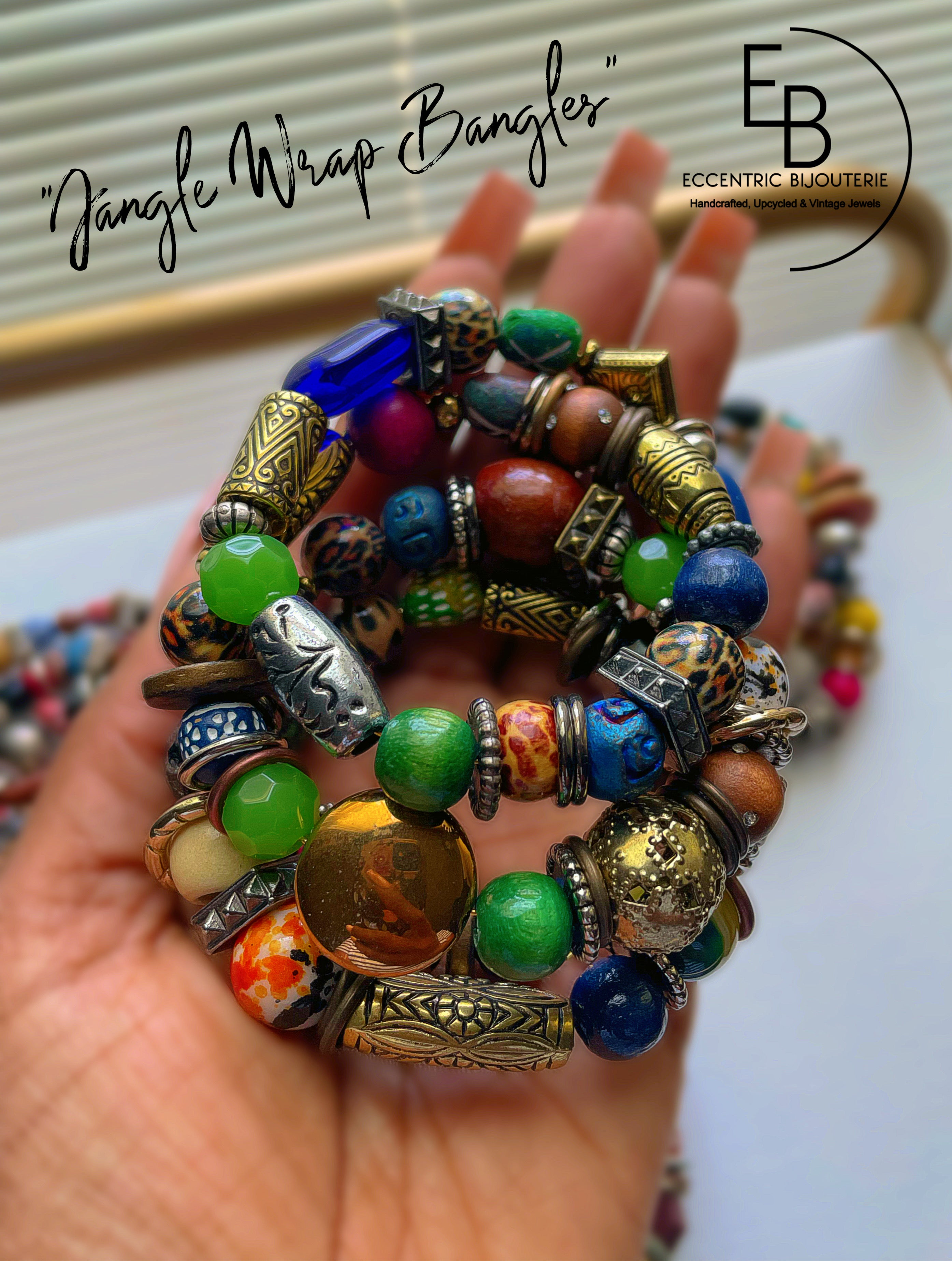 "Jangle Wrap Bangles" Mystery Mix Beaded Bracelets By Eccentric ...